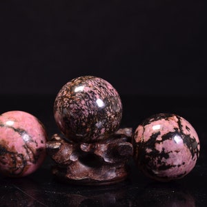High Quality Rhodonite Crystal Quartz Ball/rhodonite Crystal Sphere ...