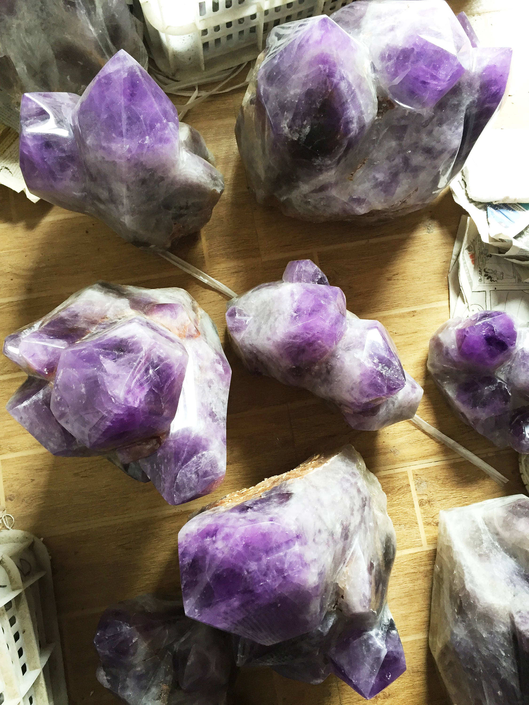 Extra Large Large Natural Amethyst Point/amethyst/amethyst Cluster ...