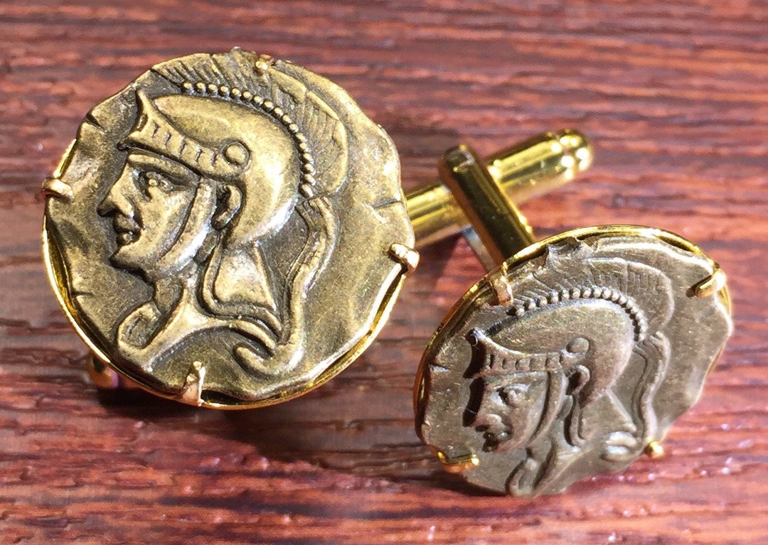Ancient Roman Centurion Warrior Soldier Plume Helmet Head Coin ...