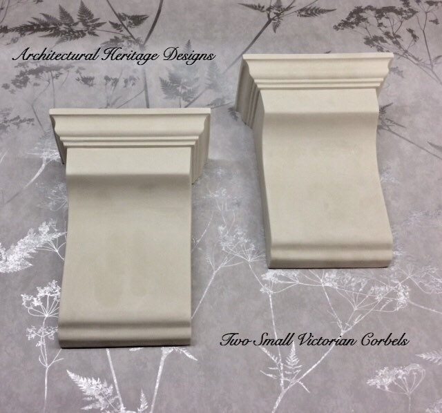 2 X Handmade Victorian Plaster Corbels - H165mm X W130mm X D65mm ...