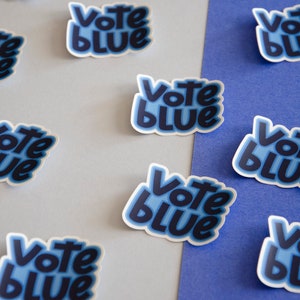Vote Blue Sticker Laptop Sticker Water Bottle Sticker Feminist Sticker ...