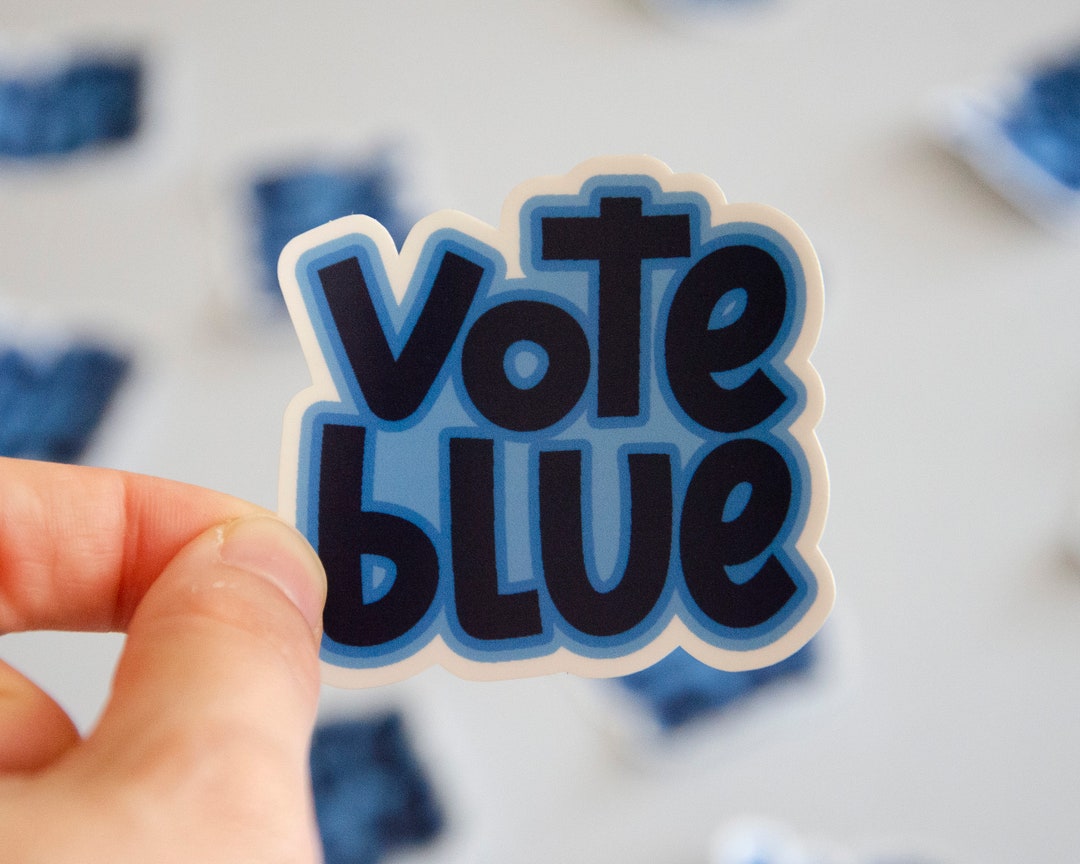 Vote Blue Sticker Laptop Sticker Water Bottle Sticker Feminist Sticker ...