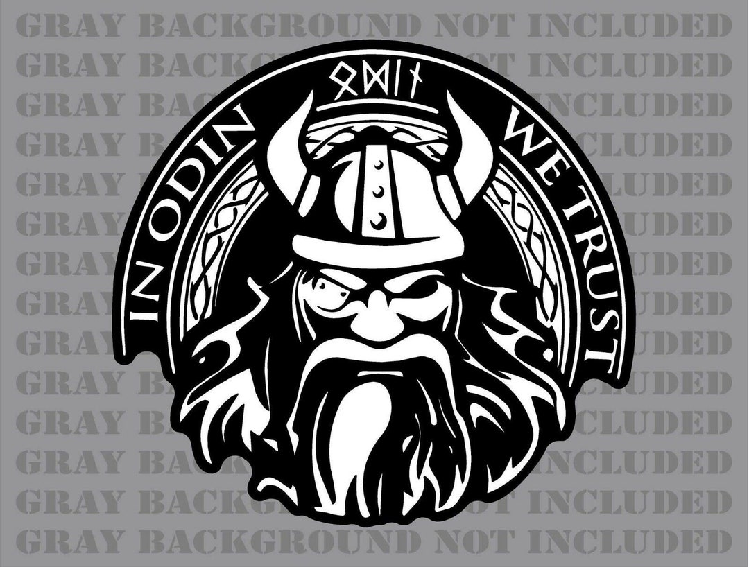 In Odin We Trust Thor Vikings Wolf Wolves Norse Vinyl Decal Huginn - Etsy