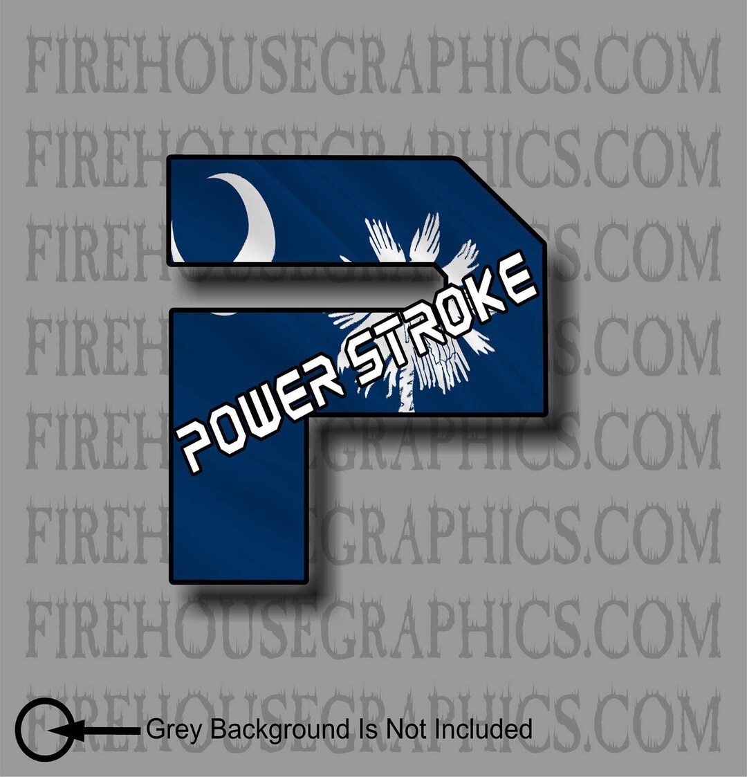 Ford F-250 F-350 Powerstroke Superduty South Carolina Diesel Sticker ...