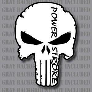 Skull Powerstroke F250 F350 Diesel Truck Sticker Decal - Etsy