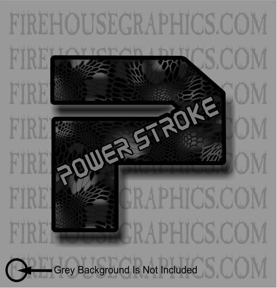Powerstroke Logo Camo PowerStroke P Sticker