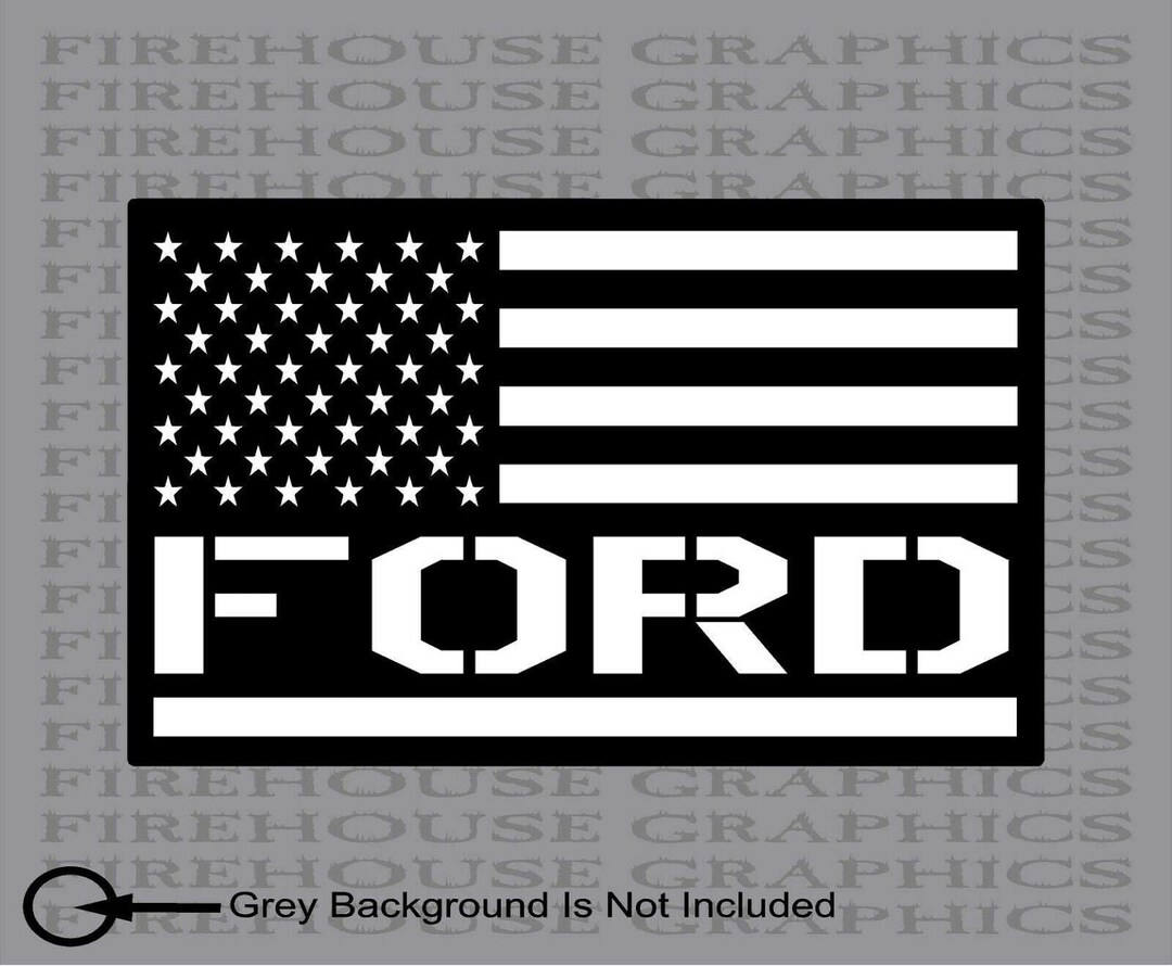 Ford Truck American Flag Diesel Sticker Decal - Etsy