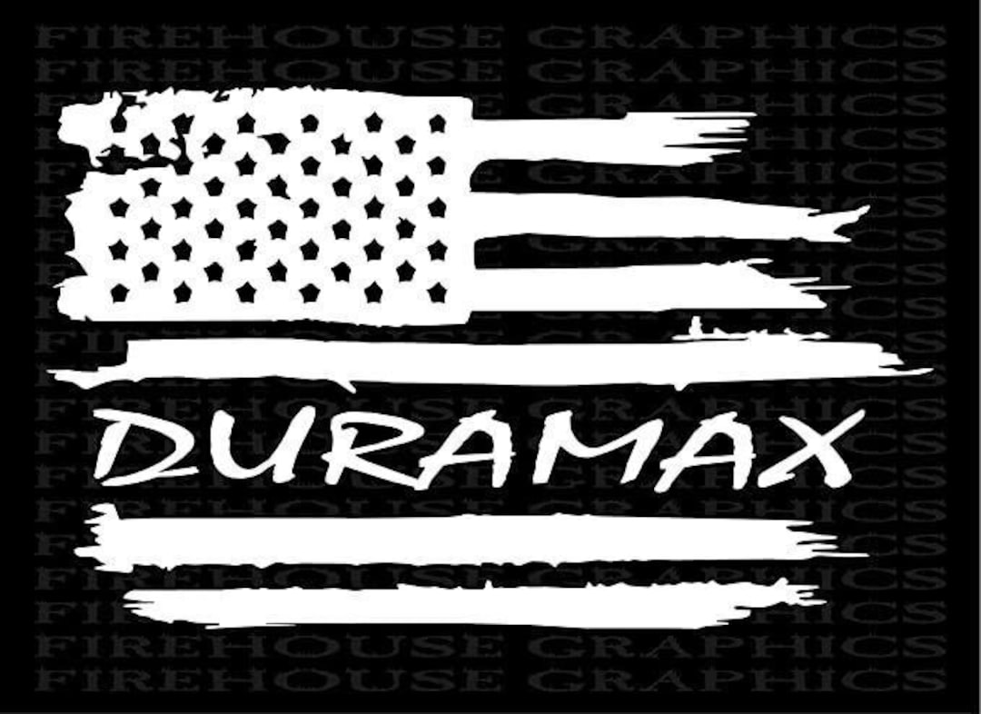 Duramax Chevy Chevrolet Silverado American Flag Diesel Sticker - Etsy