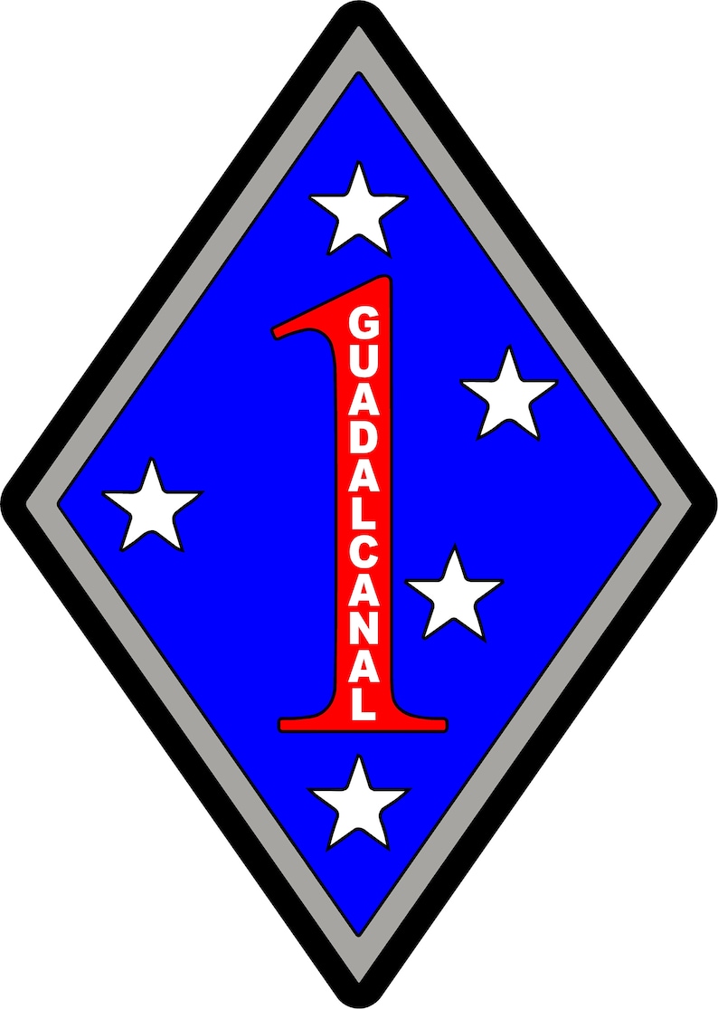 Nonreflective or Reflective 1st Marine Division 1st MARDIV - Etsy