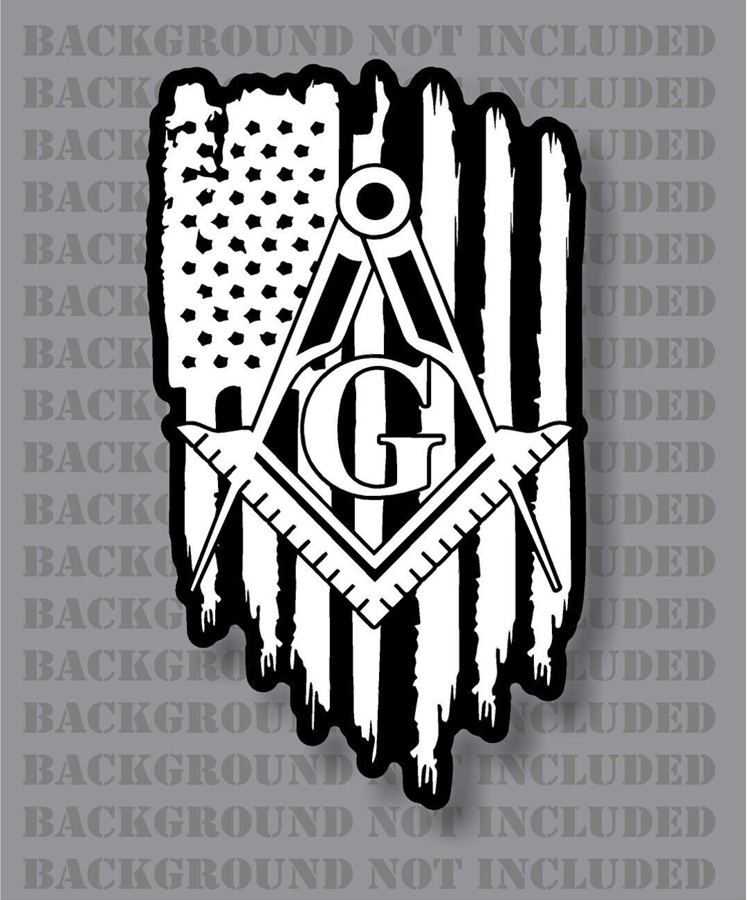 Stonemason Masons Masonic Freemasons American Flag Sticker Decal - Etsy