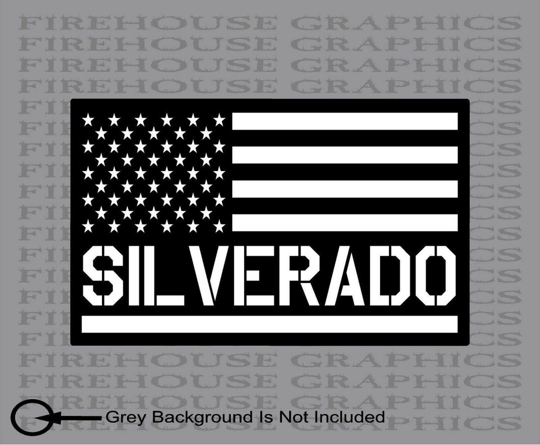 Chevy Silverado Duramax Truck American Flag Diesel Sticker Decal - Etsy