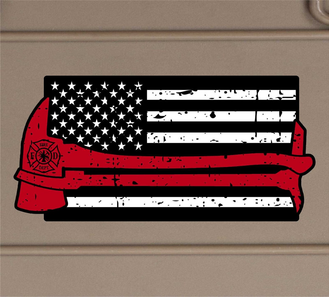American Flag Axe Halligan Married Set Firefighter Fireman Fire Maltese ...