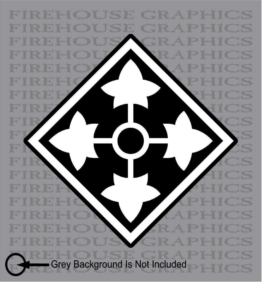 4th Infantry Division US Army Ivy American Flag Veteran Sticker Decal ...