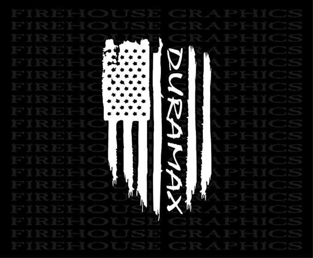 Duramax Chevy Chevrolet Silverado American Flag Diesel Sticker Decal - Etsy