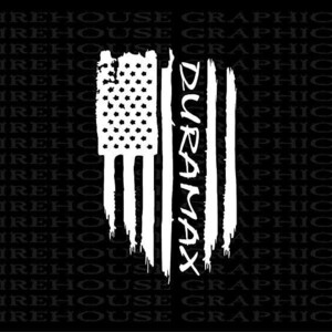 Duramax Chevy Chevrolet Silverado American Flag Diesel Sticker Decal - Etsy