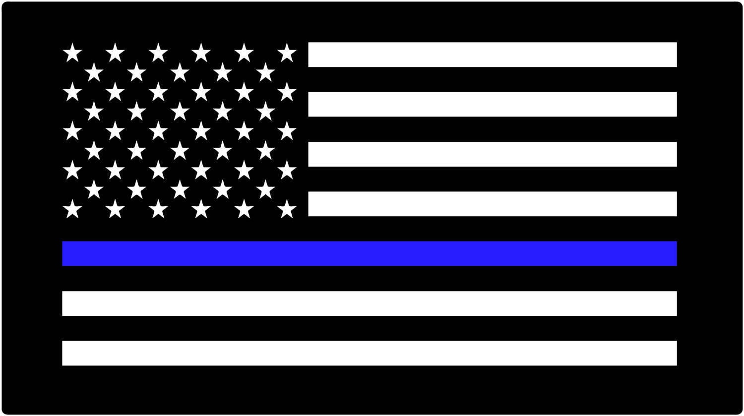 American flag thin blue line police officer leo vinyl die cut | Etsy