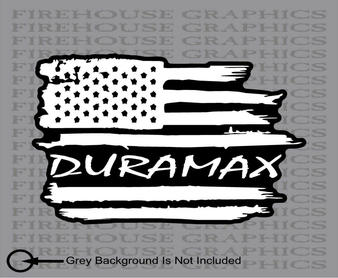 Duramax Chevy Chevrolet Silverado American Flag Diesel Sticker Decal - Etsy