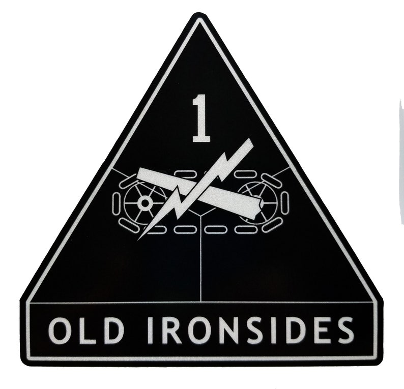 Reflective 1st Armored Division Old Ironsides US Army USA | Etsy
