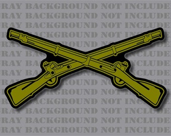 Crossed Rifles Army - Etsy