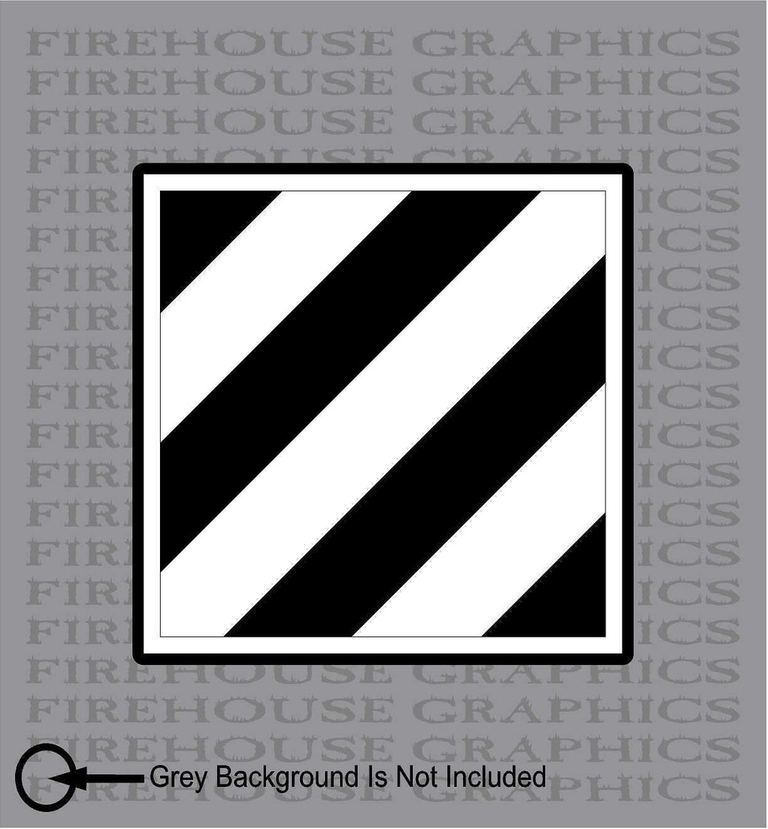 3rd Infantry Division Army Marne American Flag US Veteran Sticker Decal ...