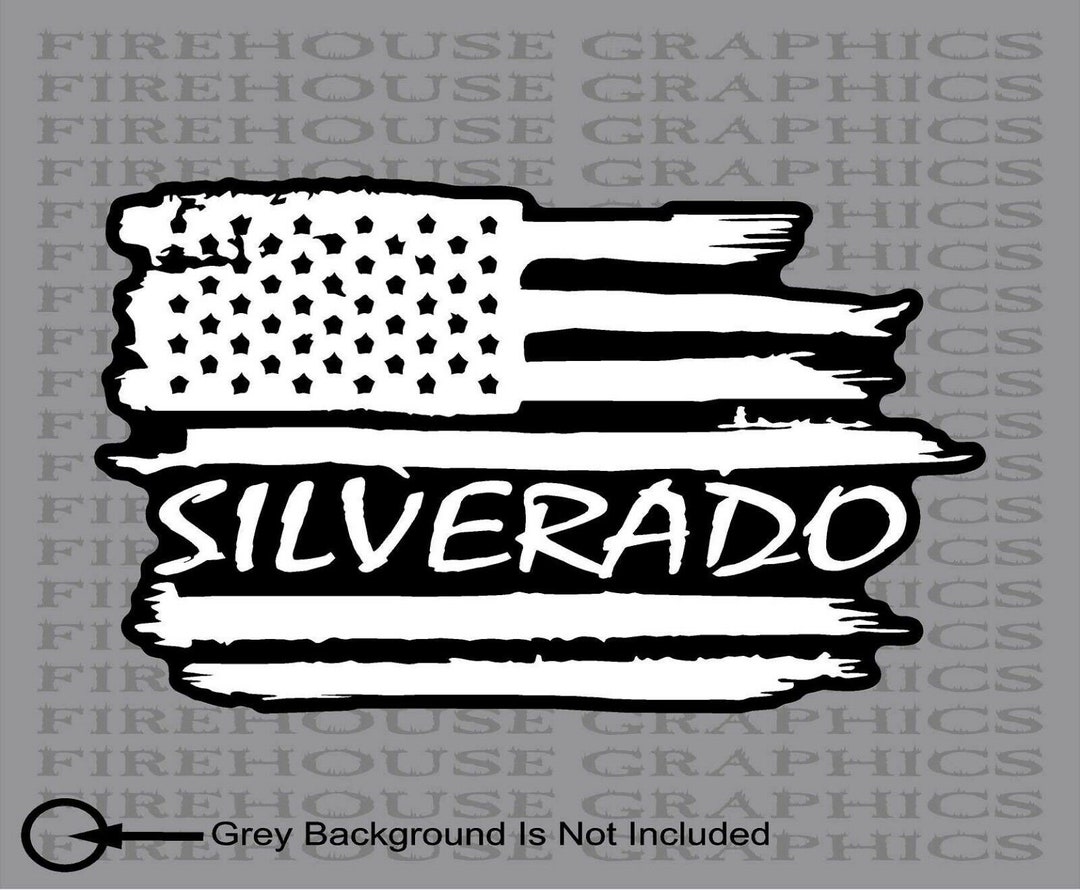 Silverado Chevy Chevrolet American Flag Duramax Diesel Sticker Decal - Etsy