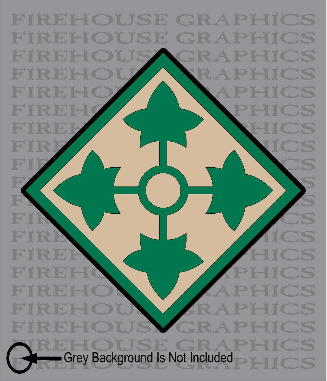 4th Infantry Division Army Ivy American Flag Sticker Decal - Etsy