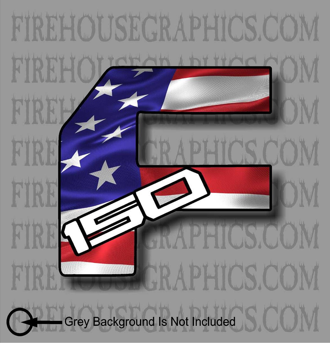 Ford F-150 F150 Truck American Flag Window Sticker Decal - Etsy