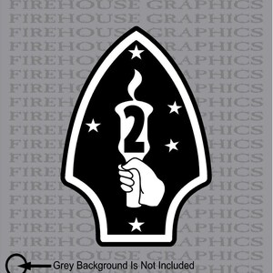 2nd Marine Division 2nd MARDIV USMC Marine Crop Sticker Decal - Etsy