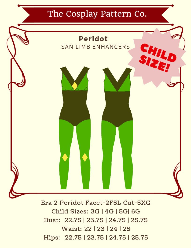 Chibi Peridot Cosplay Steven Universe Sewing Pattern PDF - Etsy