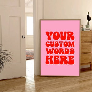 Personalized Custom Quote Print Inspirational Affirmation Wall Art ...