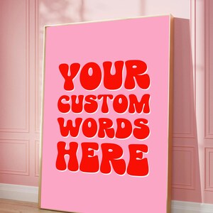 Personalized Custom Quote Print Inspirational Affirmation Wall Art ...