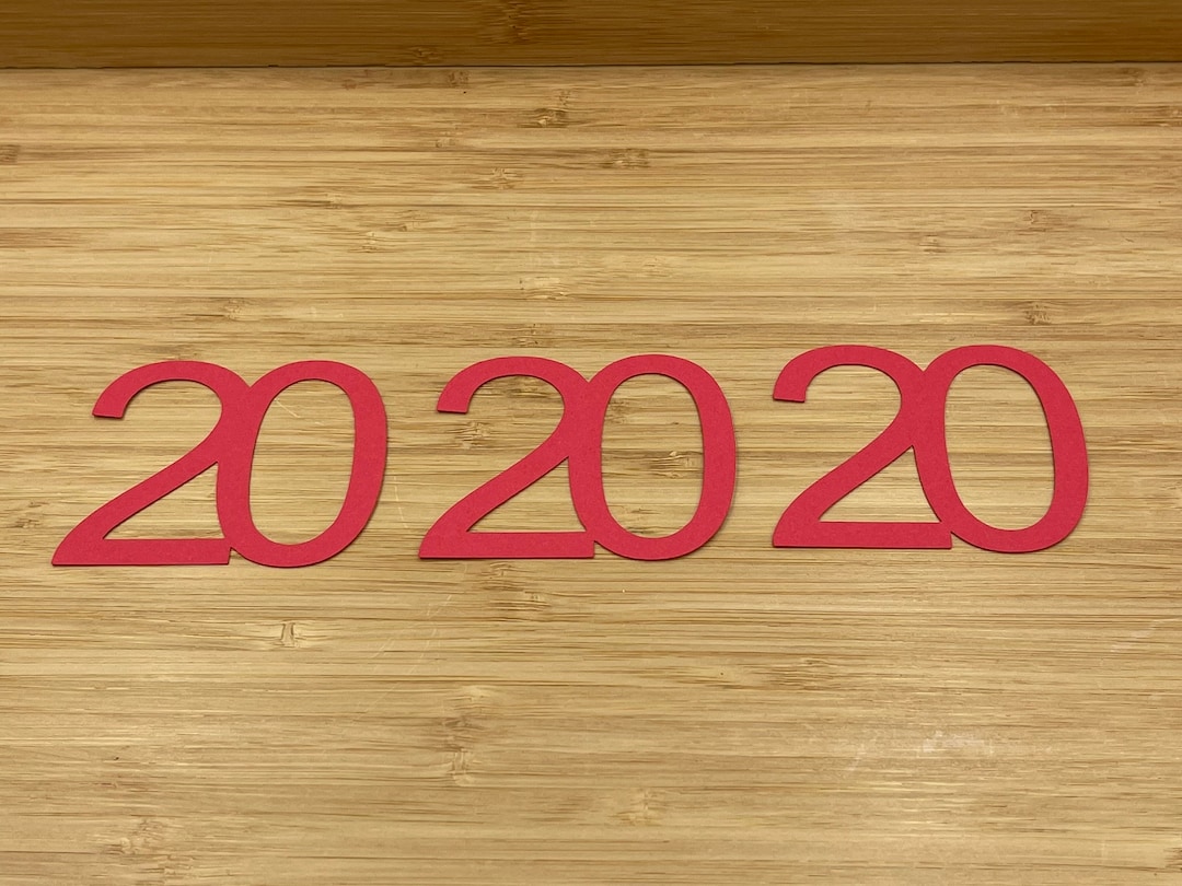 Number 20 Die Cuts, 25 Pieces, Number 20 Cut Outs, Number Die Cuts ...