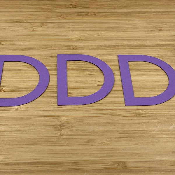 Die Cut Letter - Etsy