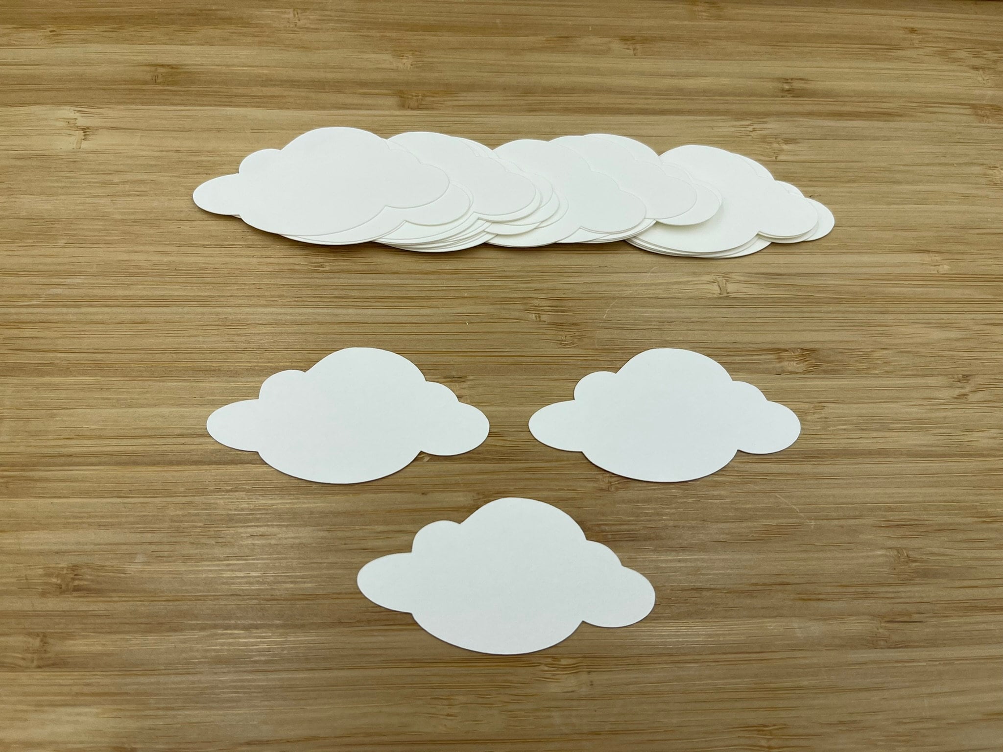 Cloud Die Cuts 25 Pieces Cloud Cut Outs Spring Die Cuts - Etsy
