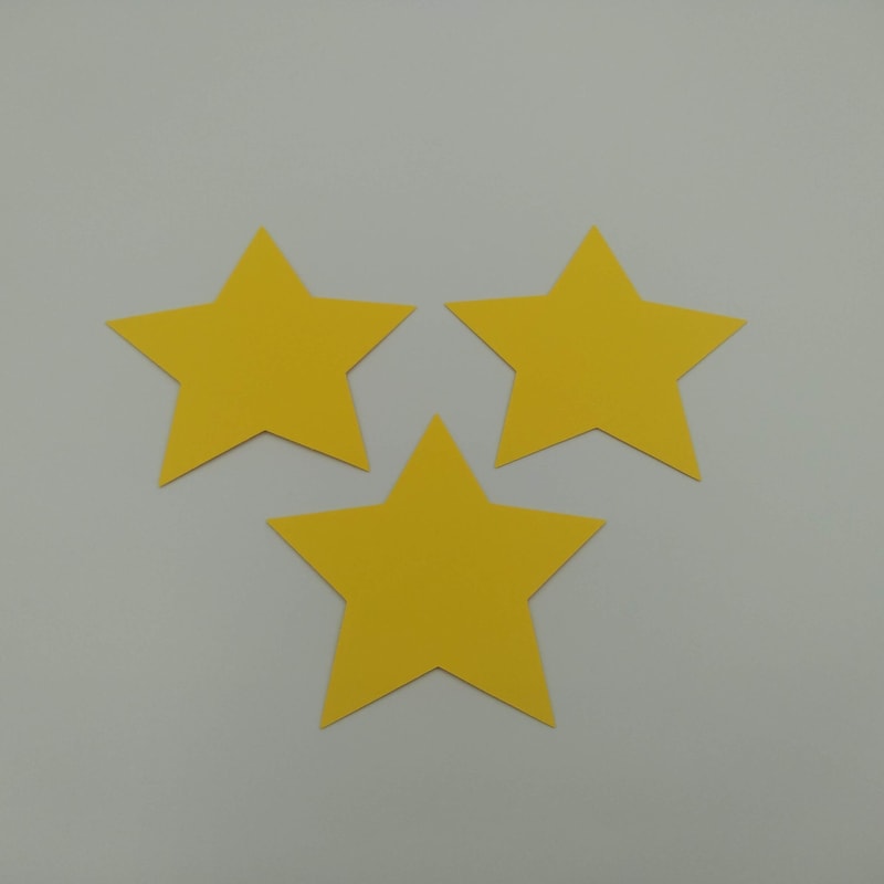 Plastic Yellow Stars - Etsy UK