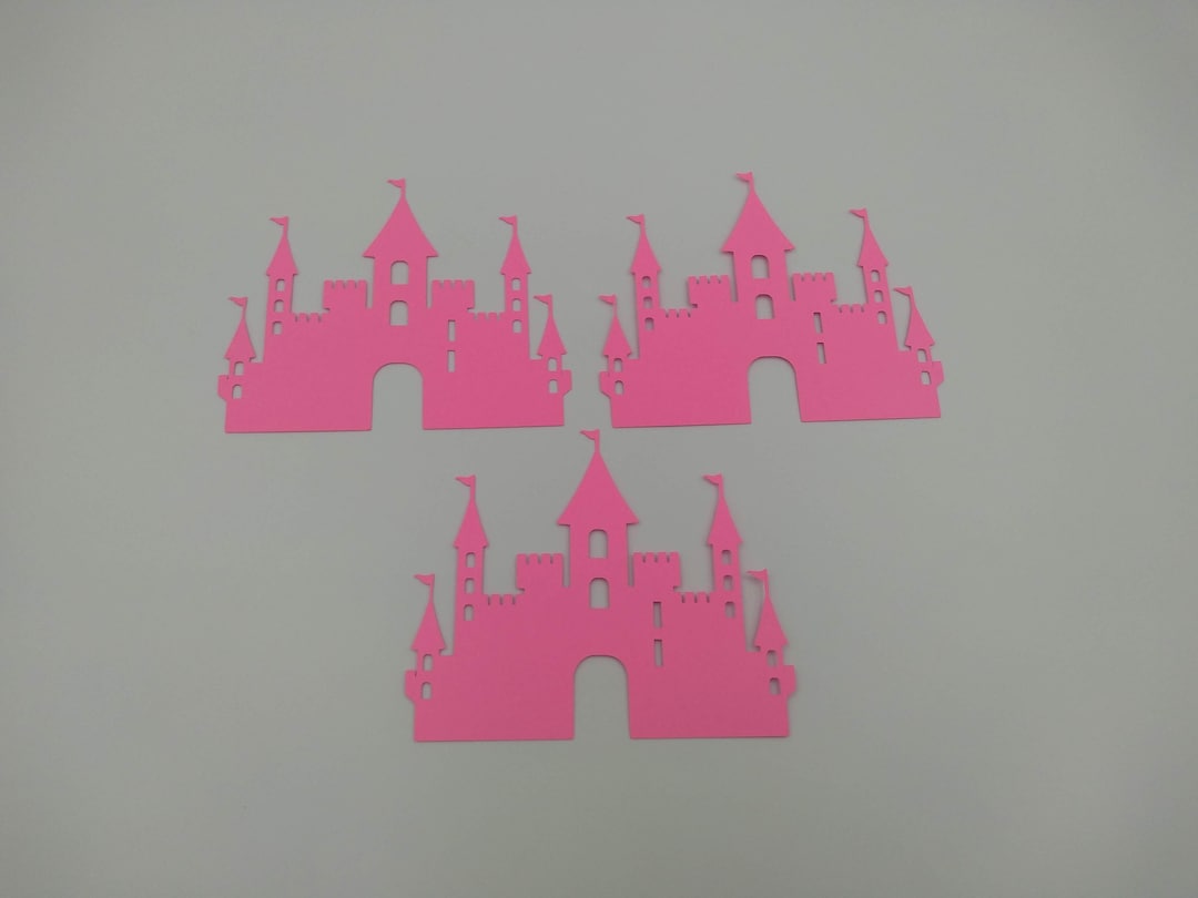 Castle Die Cuts, 25 Count, Princess Theme, Princess Party Decor, Castle ...