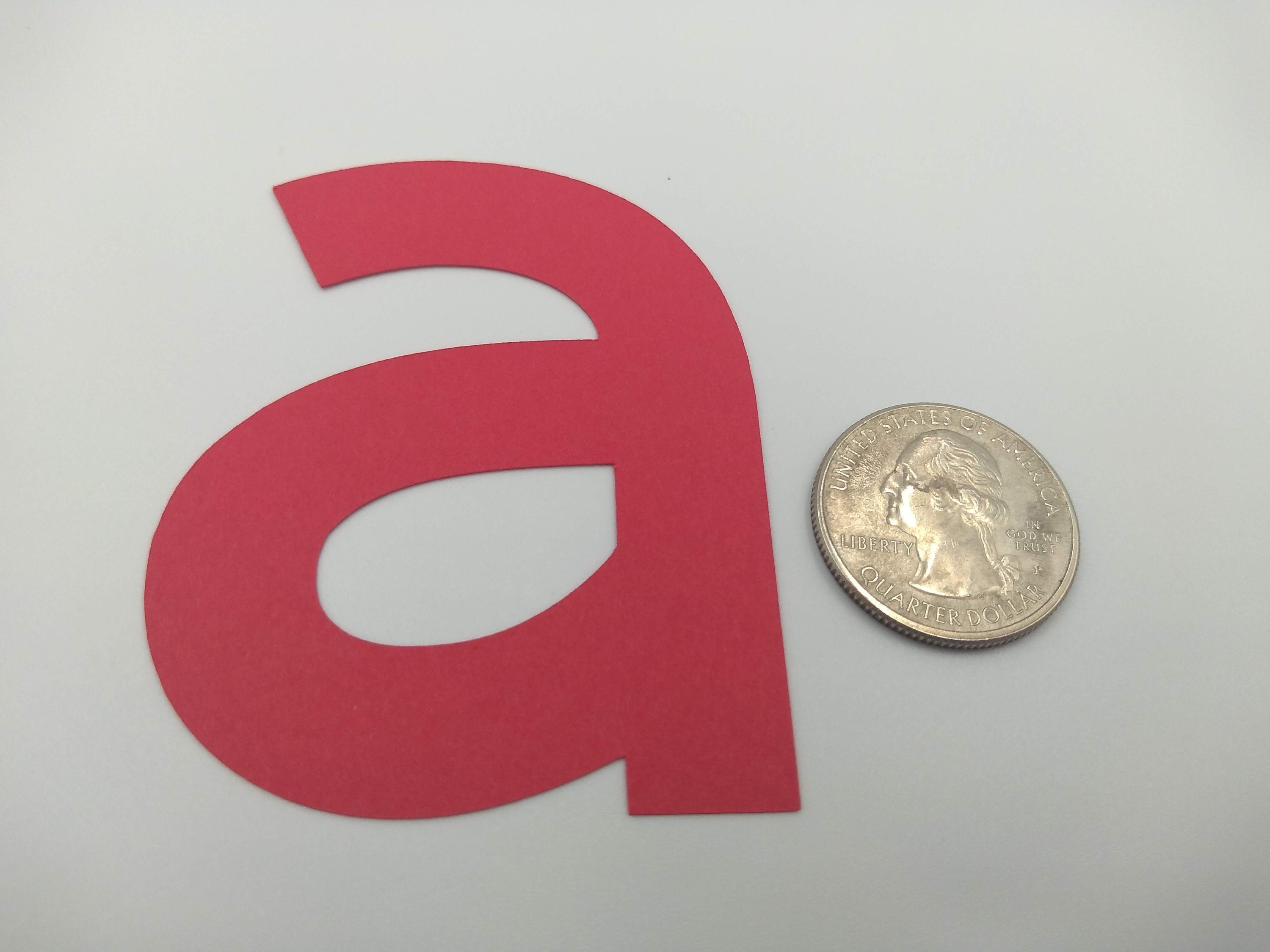 Letter Die Cuts, 26 Count, Lowercase Letters, Letter Cut Outs, Card ...