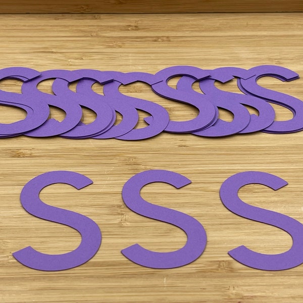 S Die Cut - Etsy