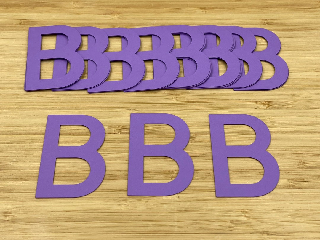 Letter B Die Cuts, 25 Pieces, Letter B Cut Outs, Letter Die Cuts ...