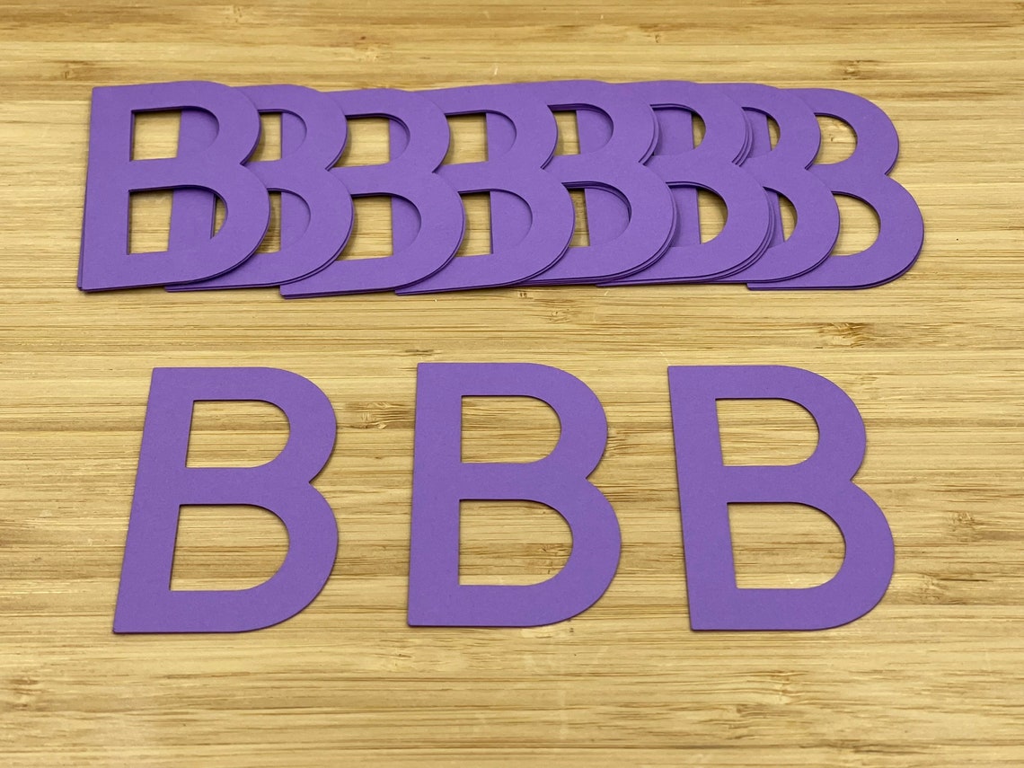 Letter B Die Cuts, 25 Pieces, Letter B Cut Outs, Letter Die Cuts ...