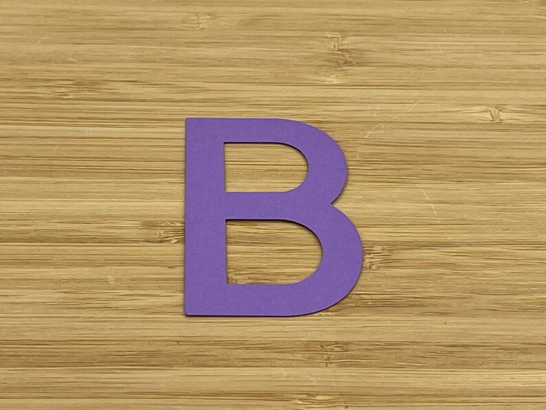 Letter B Die Cuts, 25 Pieces, Letter B Cut Outs, Letter Die Cuts ...