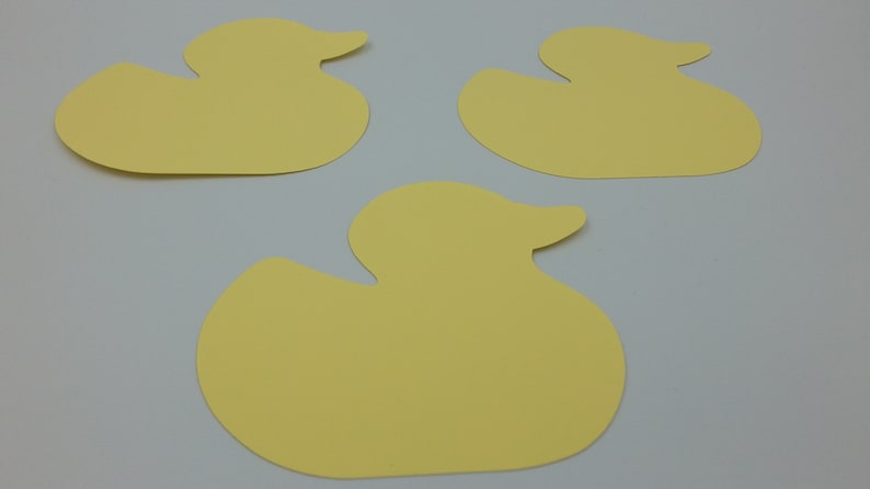 Die Cut Paper Ducks 25 Pieces Yellow Cut Outs For Bulletin | Etsy
