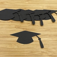 25 Pack - Paper Graduation Cap Shapes, Graduation Cap Die Cuts ...