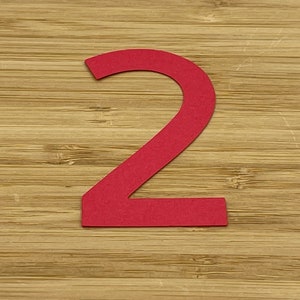 Number 2 Die Cuts, 25 Pieces, Number 2 Cut Outs, Number Die Cuts ...