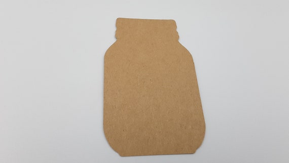 Mason Jar Die Cuts 25 Pieces Kraft Mason Jars Card Making | Etsy