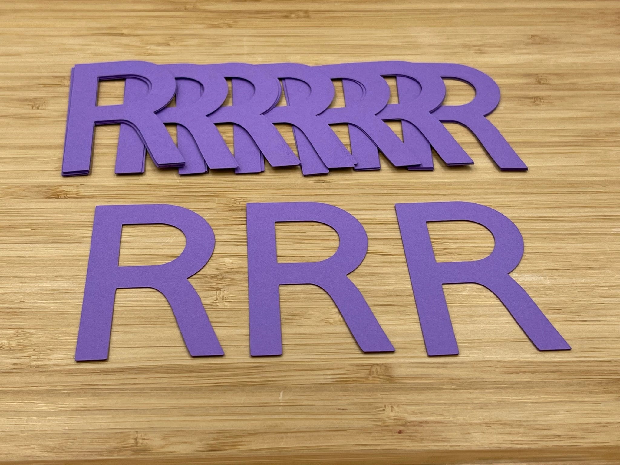 Letter R Die Cuts 25 Pieces Letter R Cut Outs Letter Die | Etsy