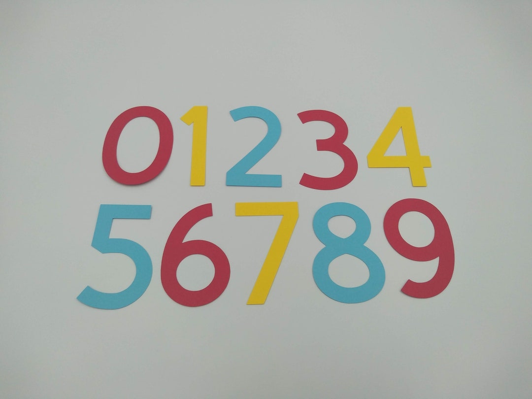 Number Die Cuts, 30 Pieces, Bulletin Board Numbers, DIY, Card Making ...