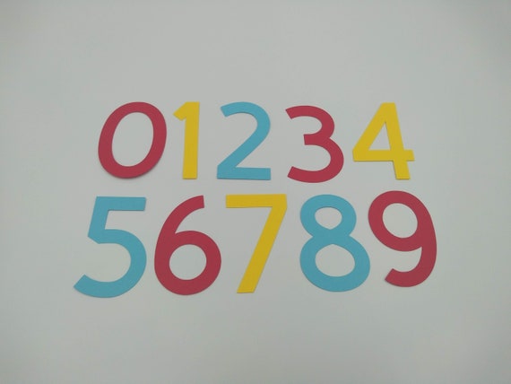 Number Die Cuts 30 Pieces Bulletin Board Numbers DIY Card | Etsy
