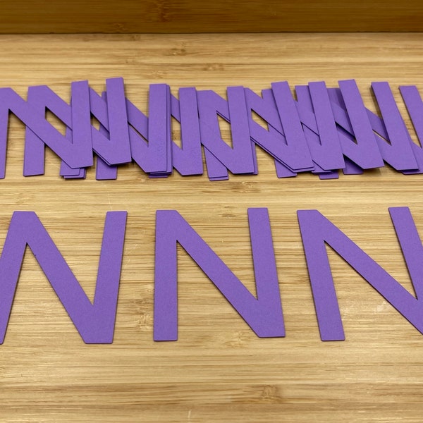 Die Cut Letter - Etsy