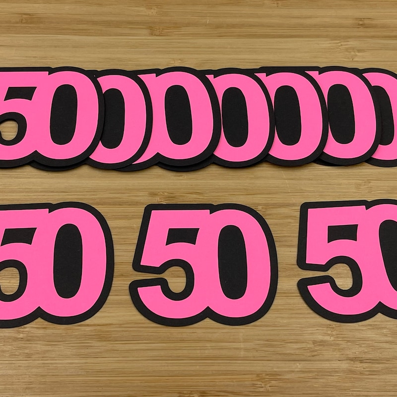 Number Die Cut - Etsy